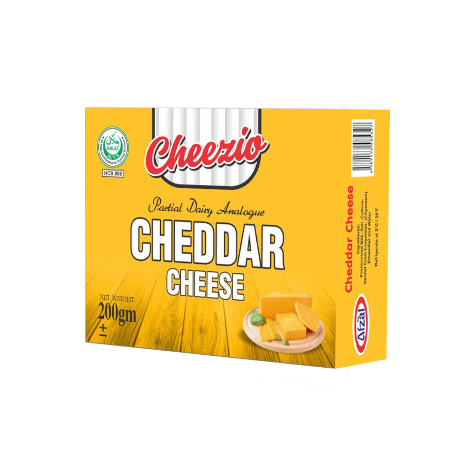 Cheddar Cheese – 200 gm – Cheezify